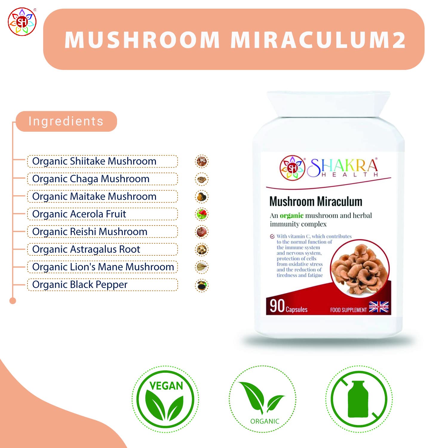 Mushroom complex for overall health