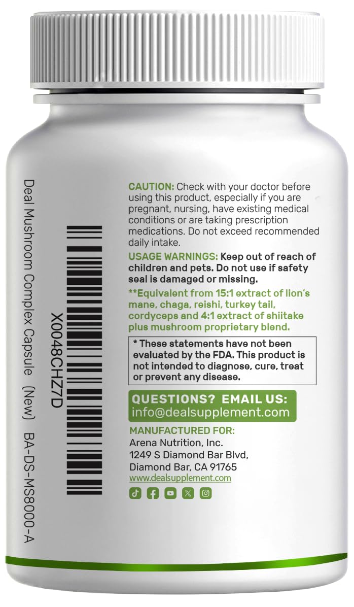mushroom complex for overall wellness