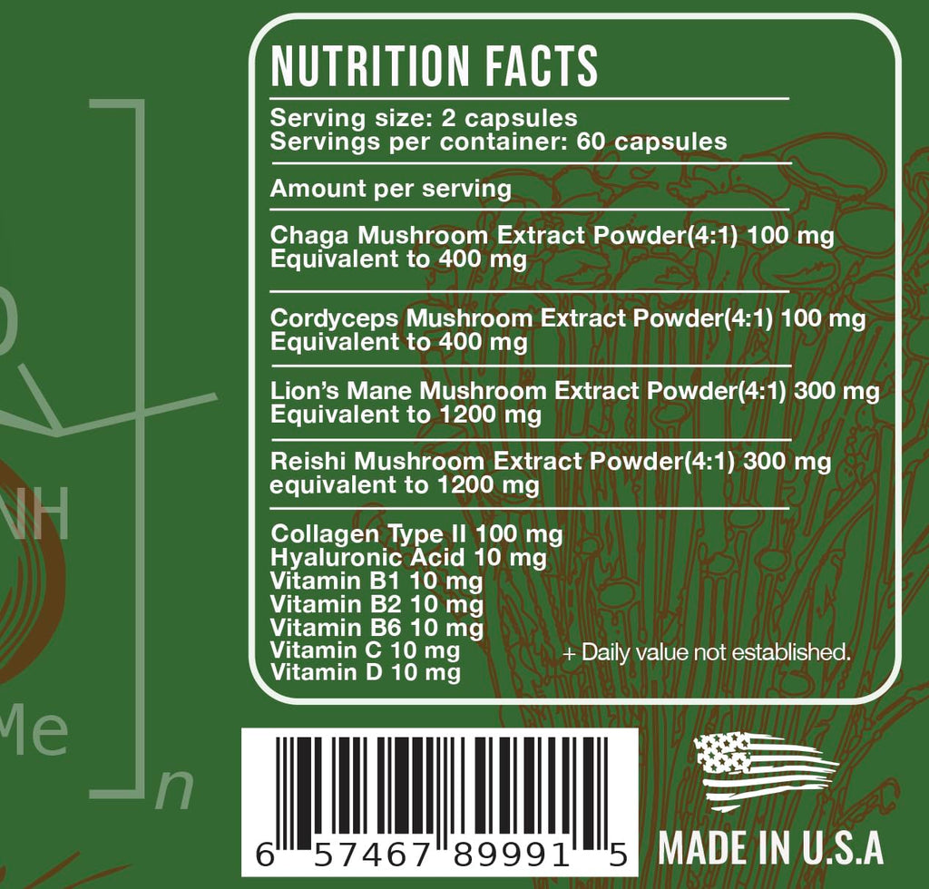 mushroom complex for skin health