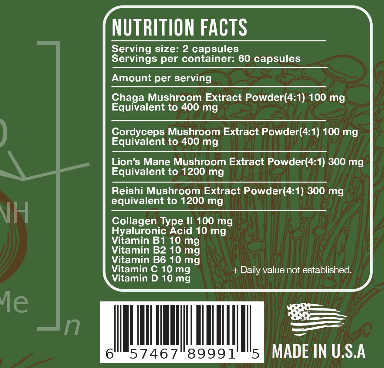 mushroom complex for skin health