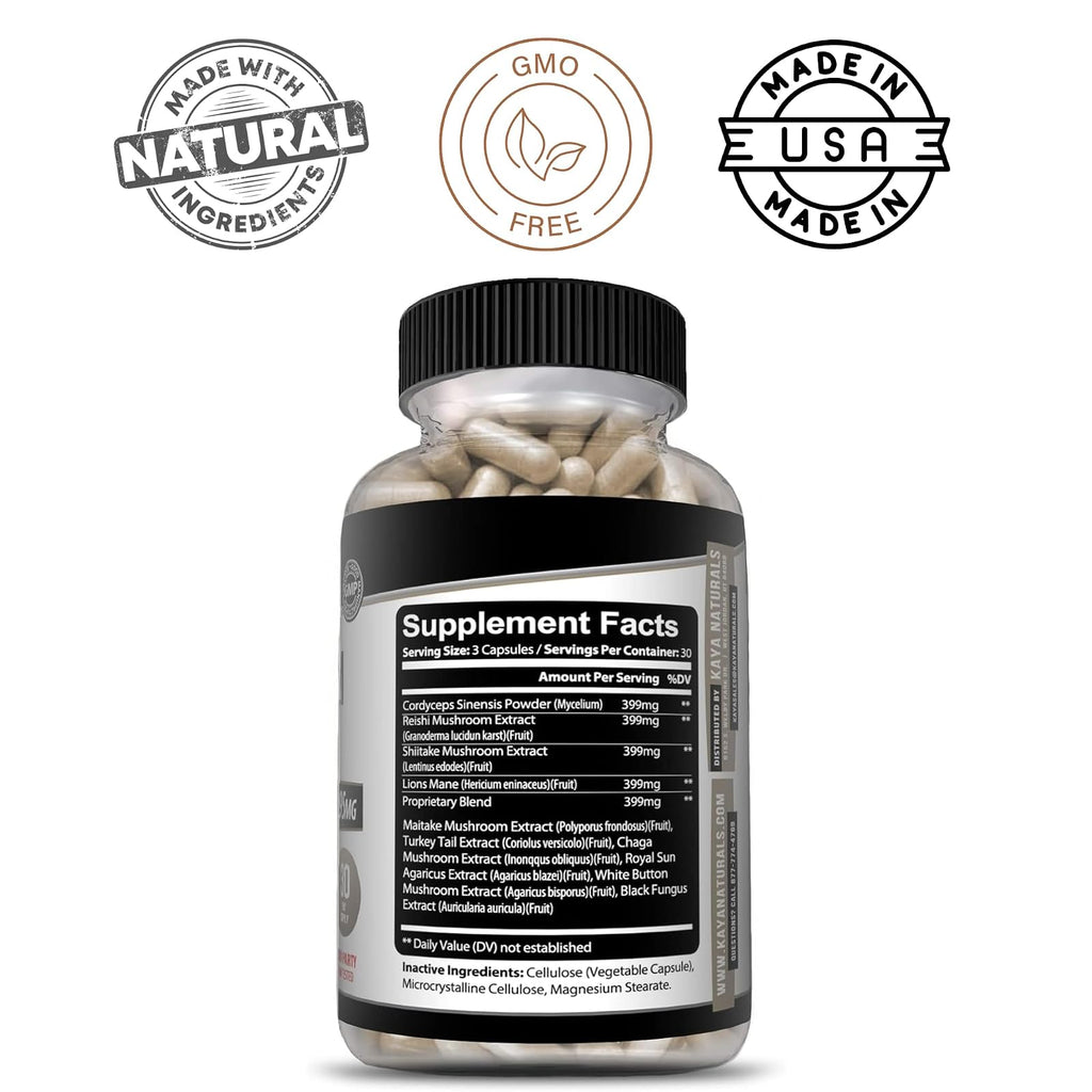 Mushroom complex for stress relief