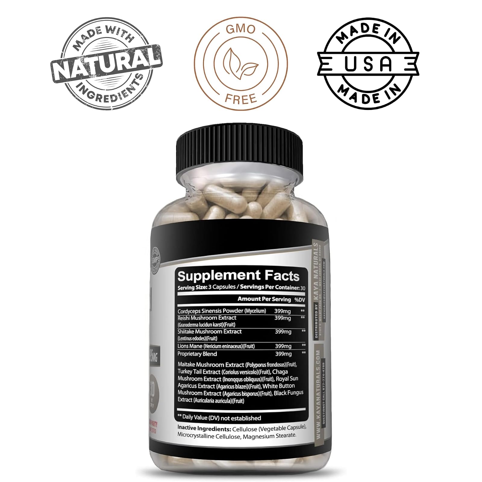 Mushroom complex for stress relief