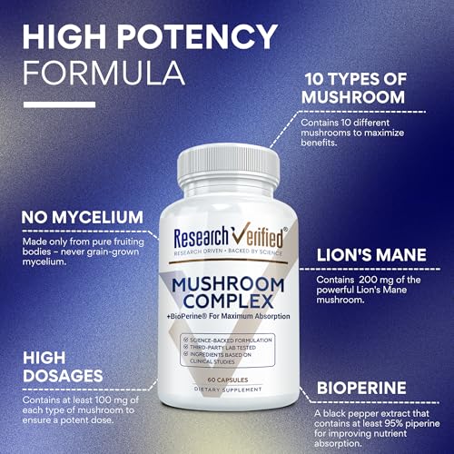 Mushroom complex for stress relief