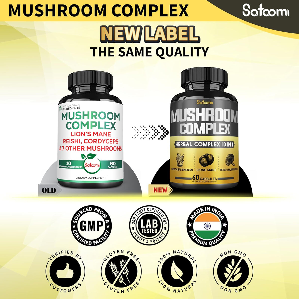 Mushroom complex for stress relief