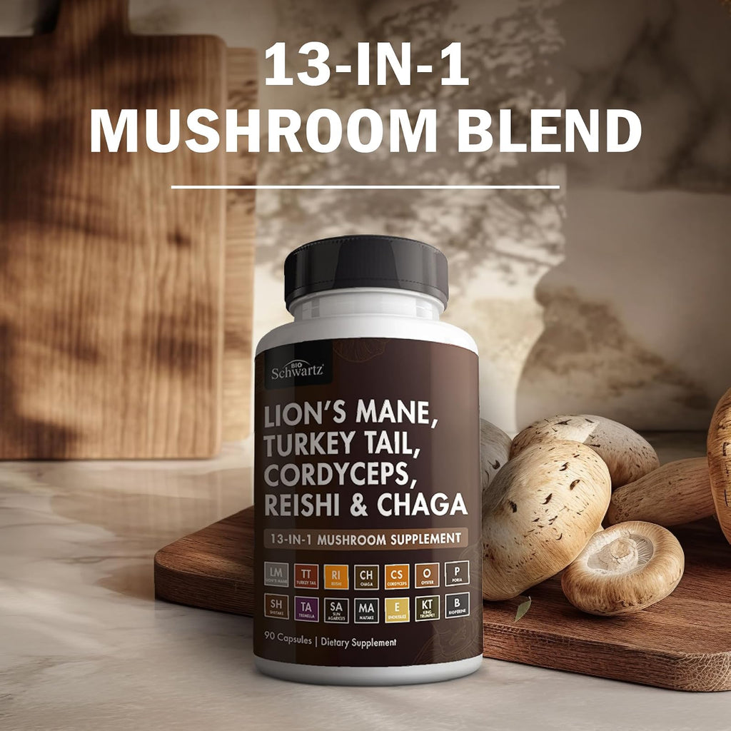 Mushroom complex for stress relief