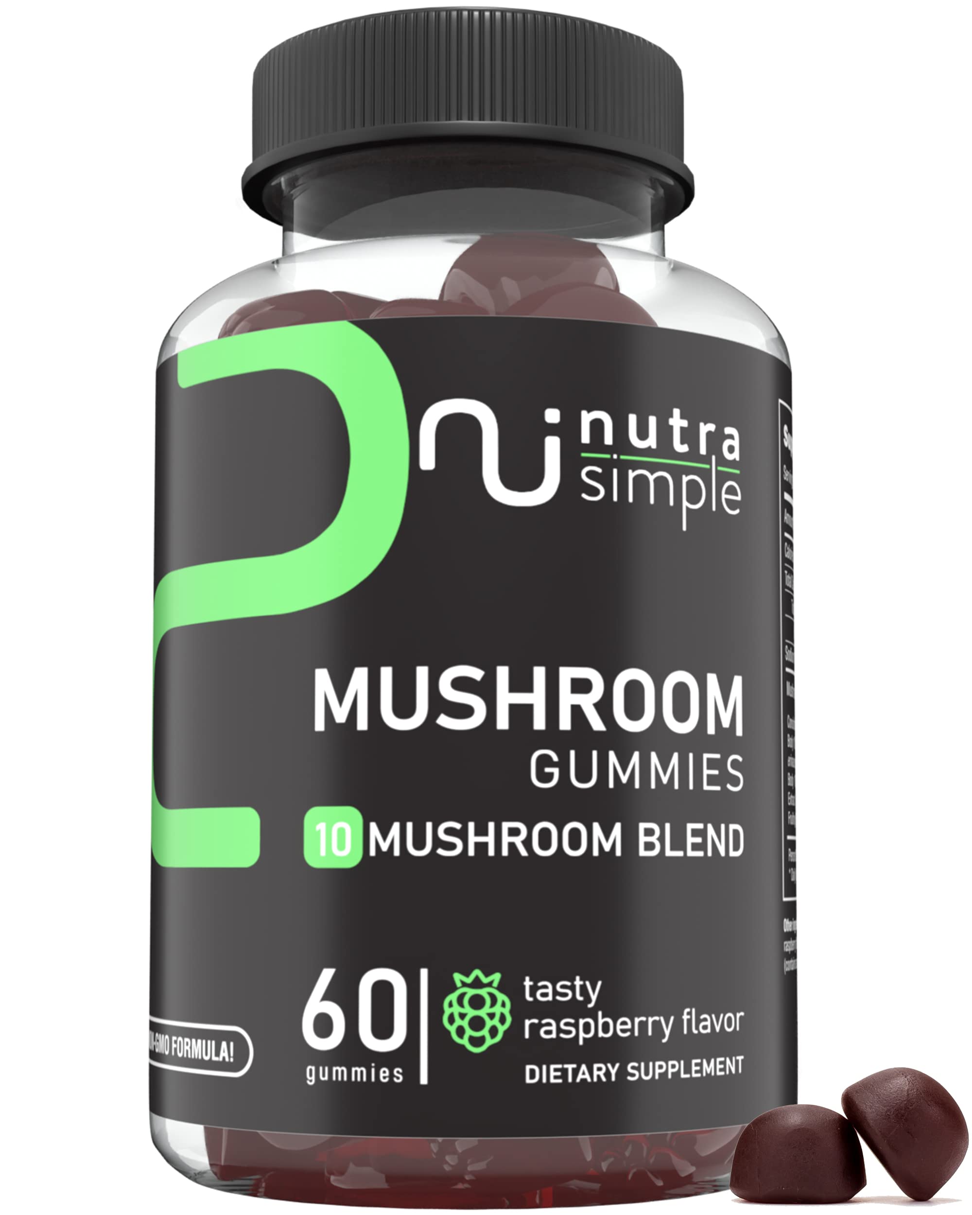 Mushroom complex gummies for brain health