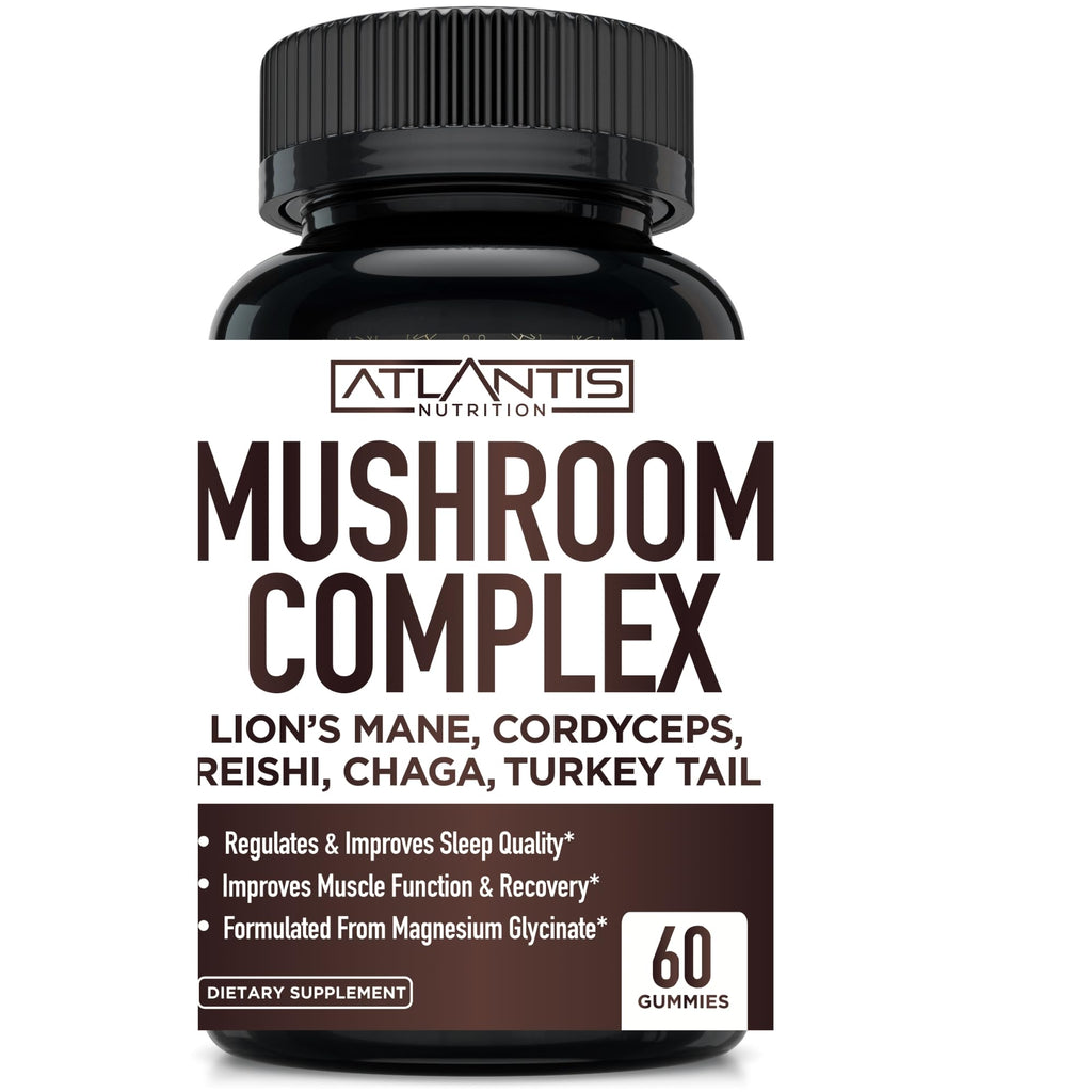 Mushroom complex gummies for brain health