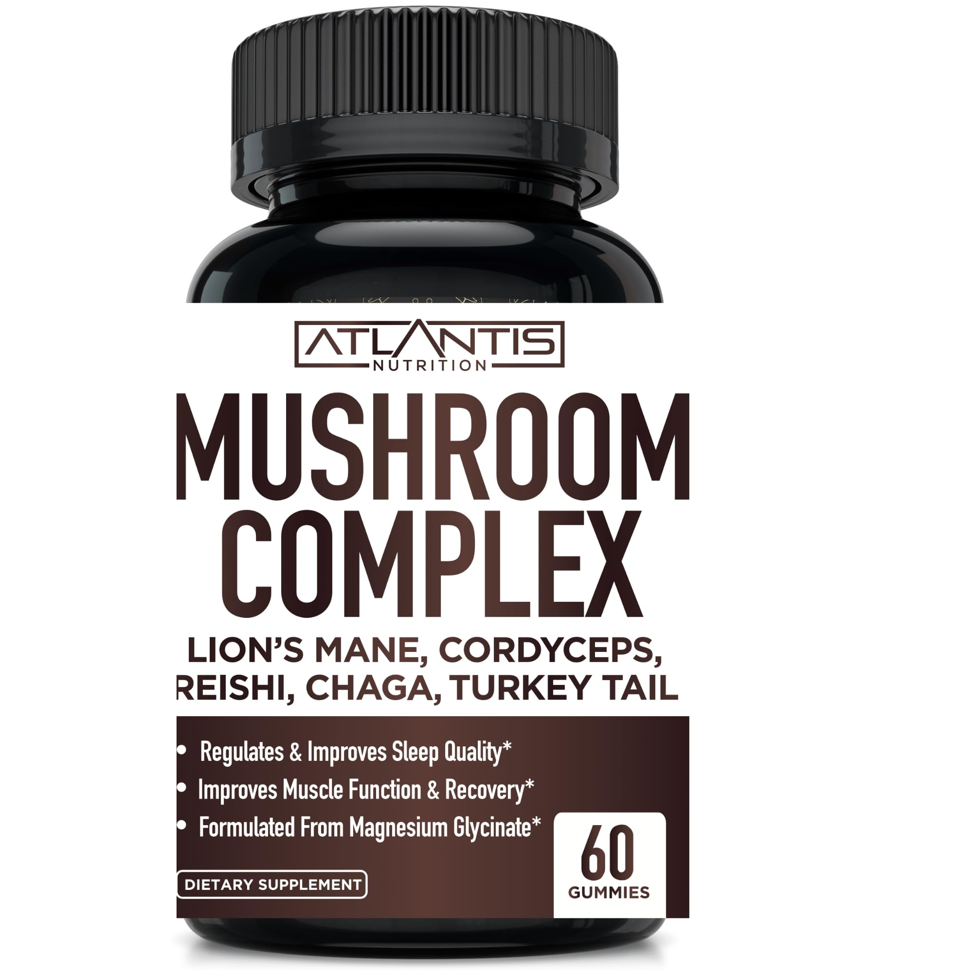Mushroom complex gummies for brain health