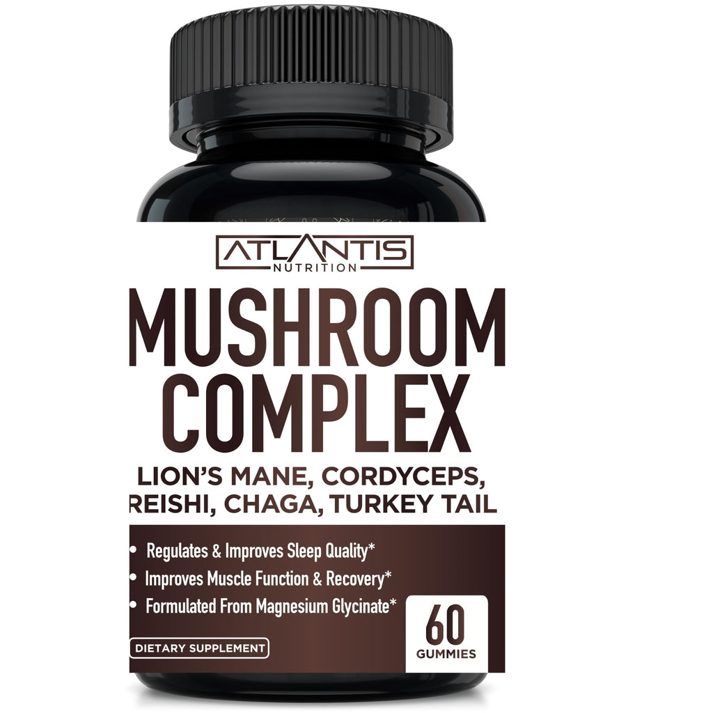 Mushroom complex gummies for brain health