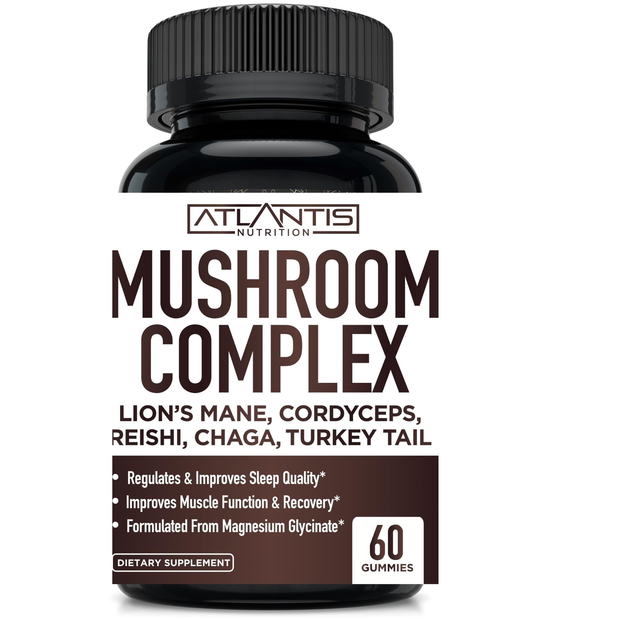 Mushroom complex gummies for brain health