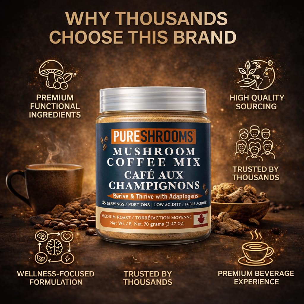 mushroom complex supplement drink