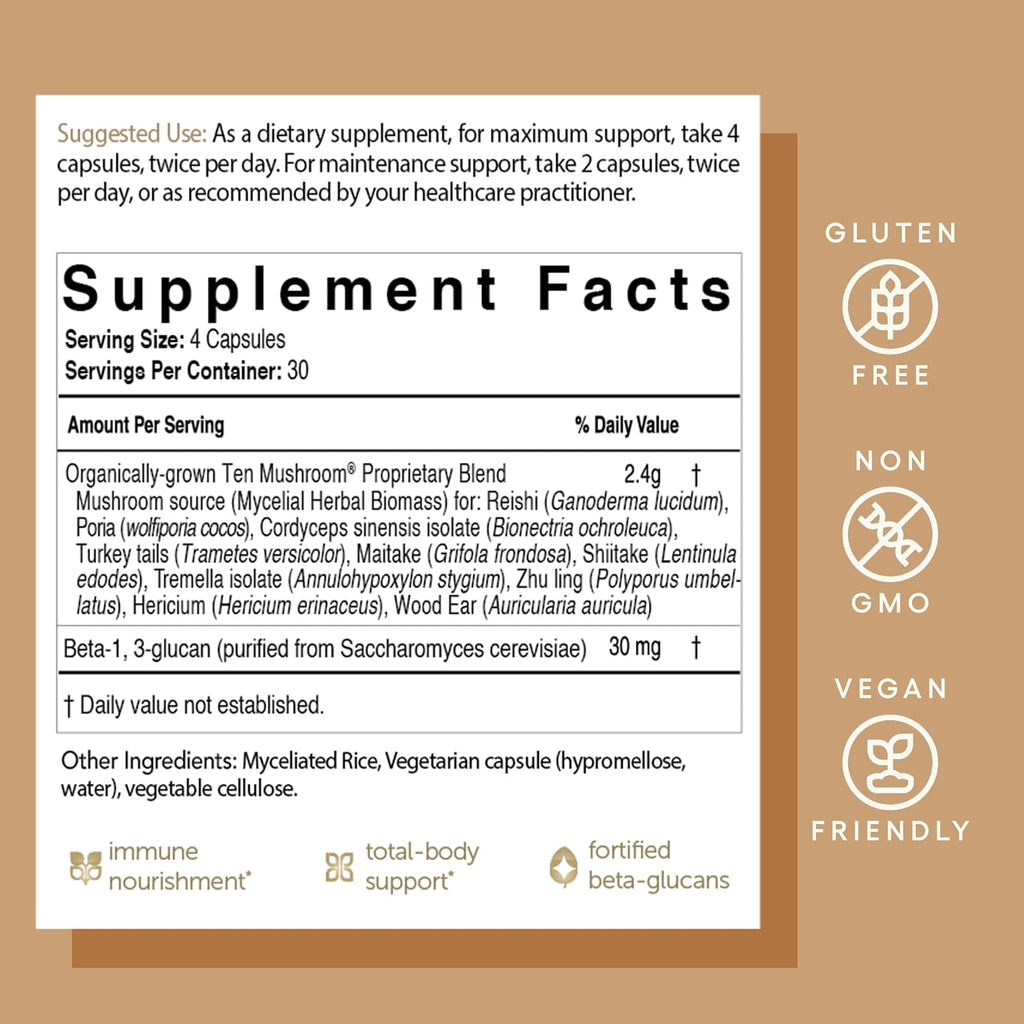 mushroom complex supplement for daily nutrition