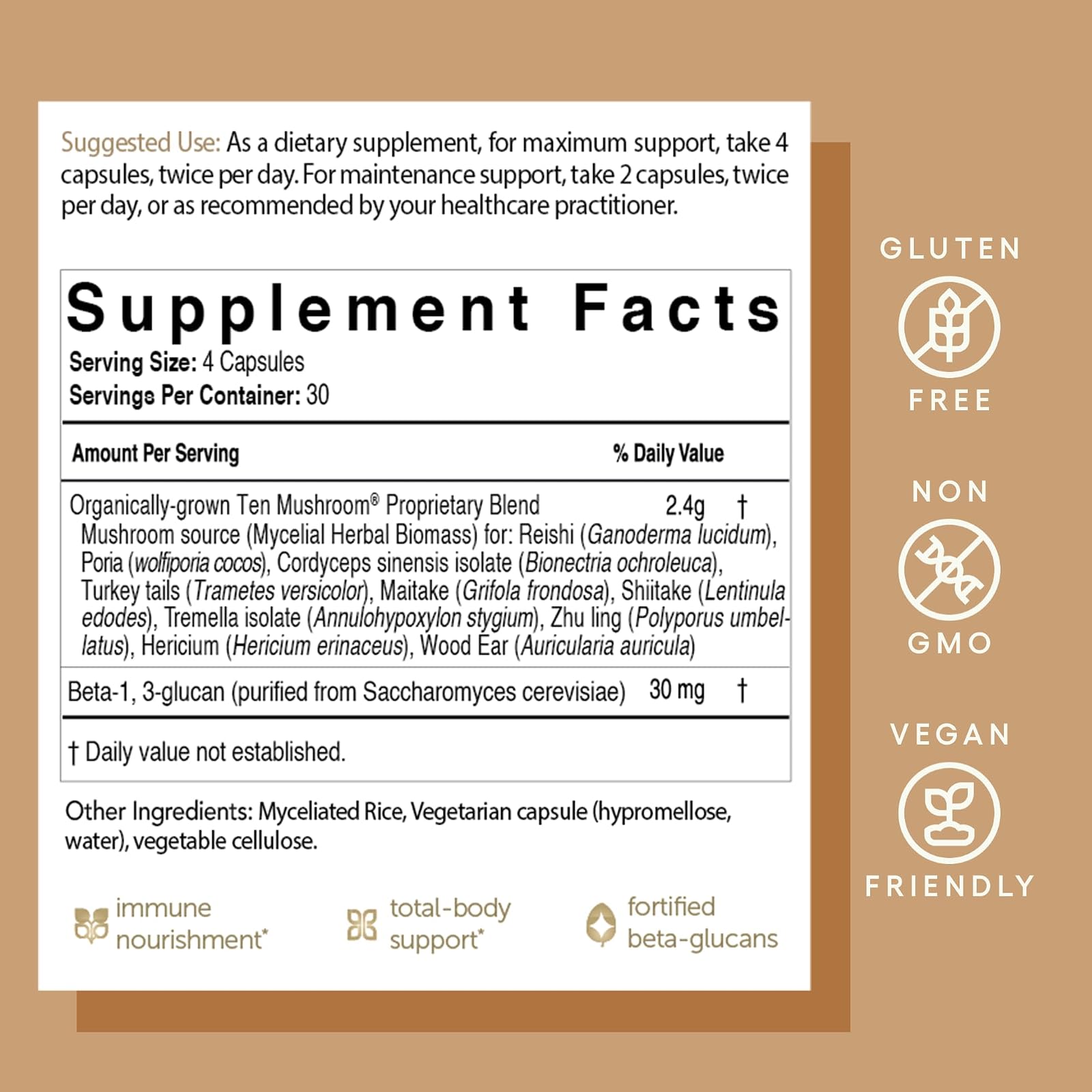 mushroom complex supplement for daily nutrition