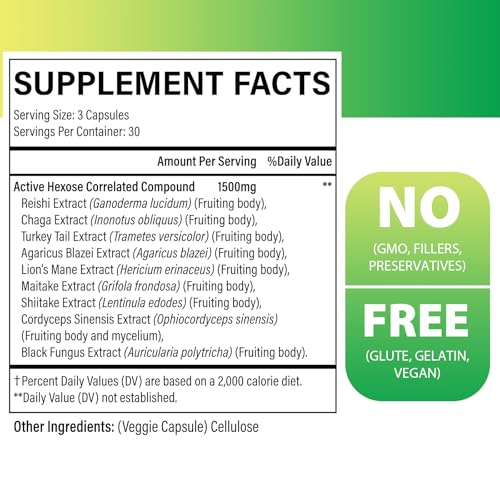 Mushroom complex supplement for immunity