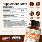 Mushroom complex supplement for immunity