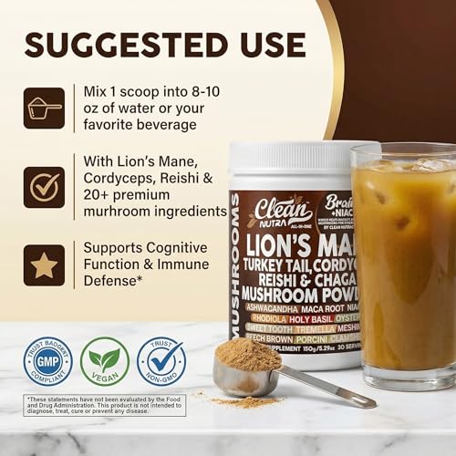 Mushroom complex supplement for overall wellness