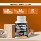 Mushroom complex supplement for wellness