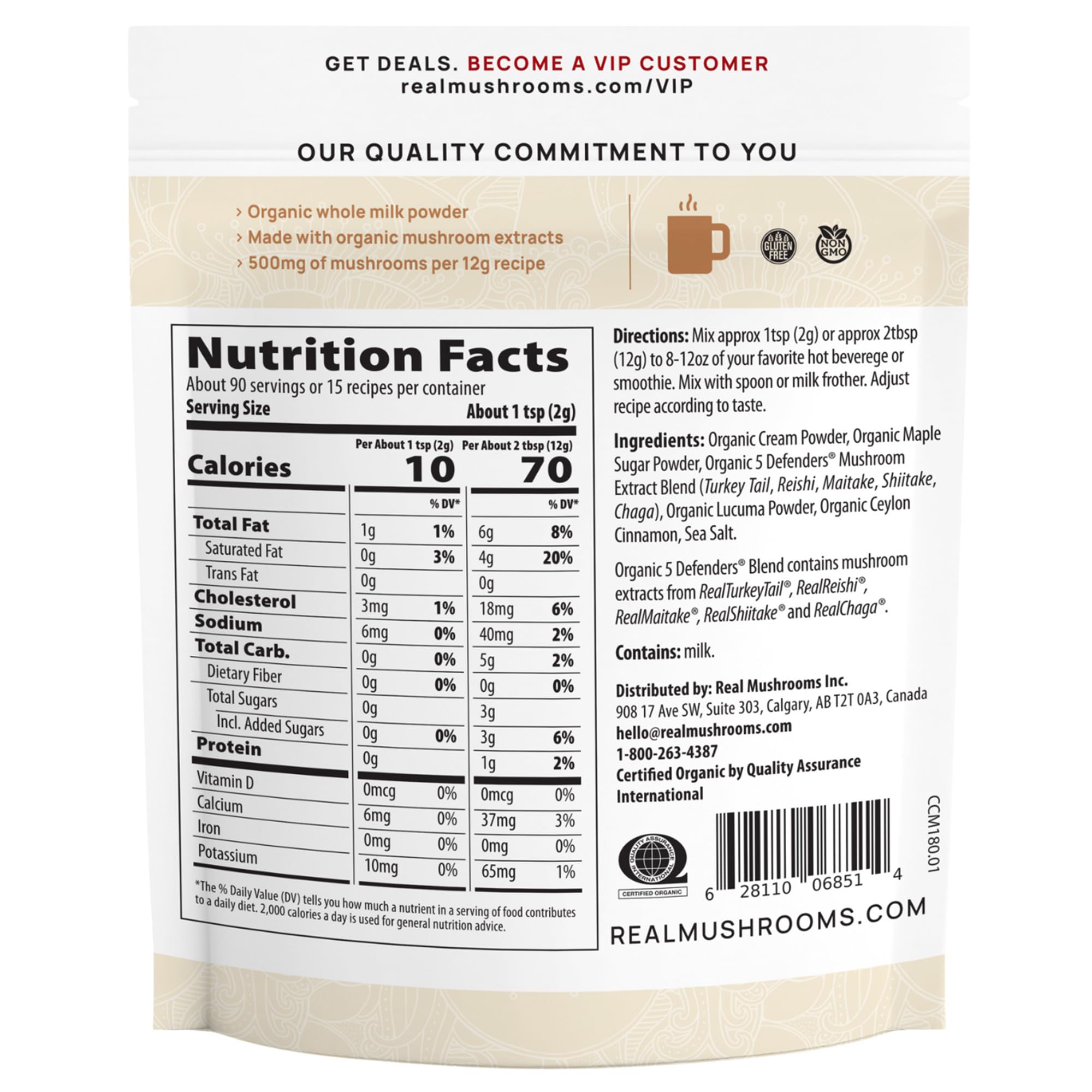 mushroom creamer for gut health