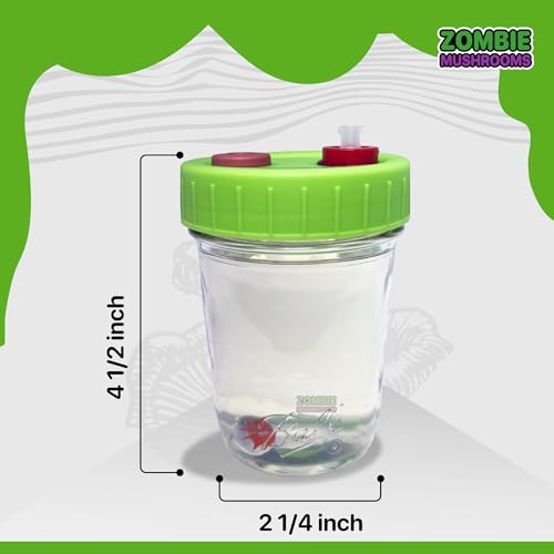 Mushroom culture jar with filter