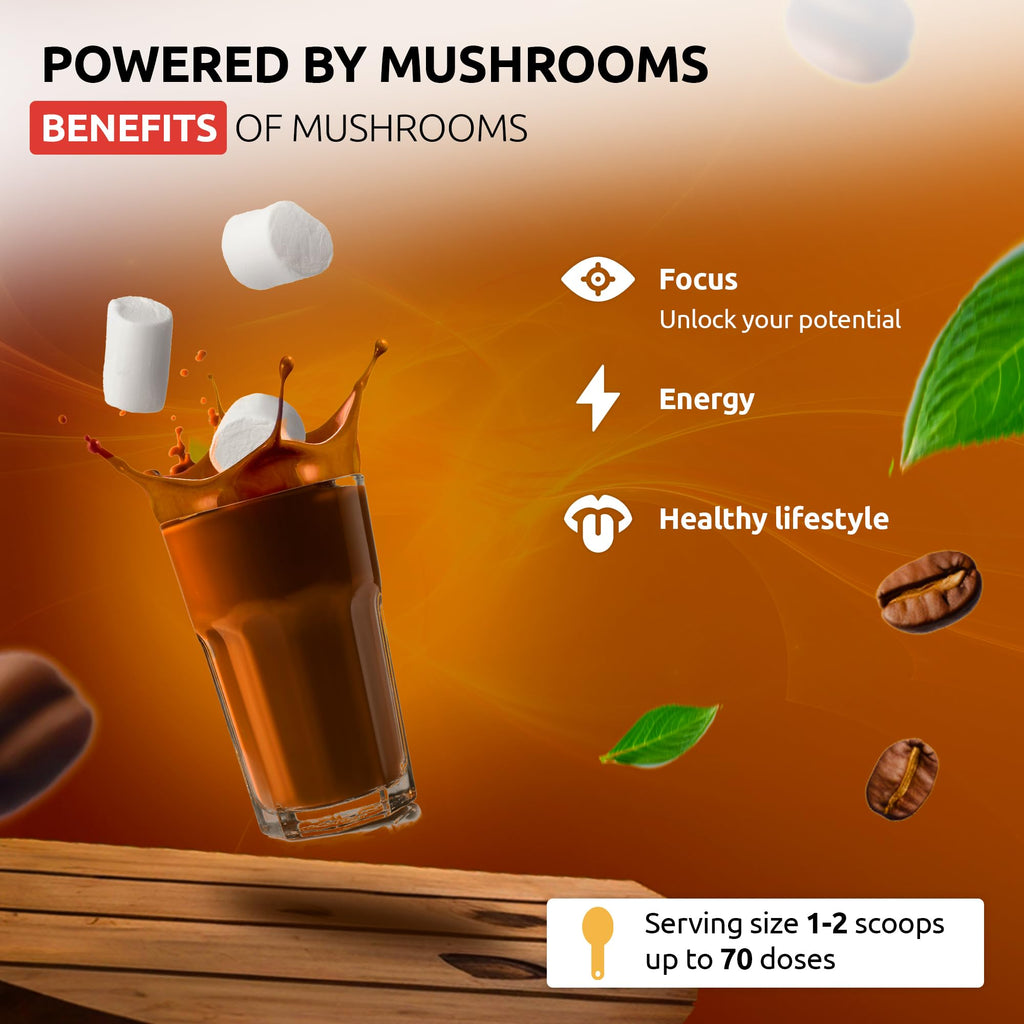 mushroom drink for enhanced focus