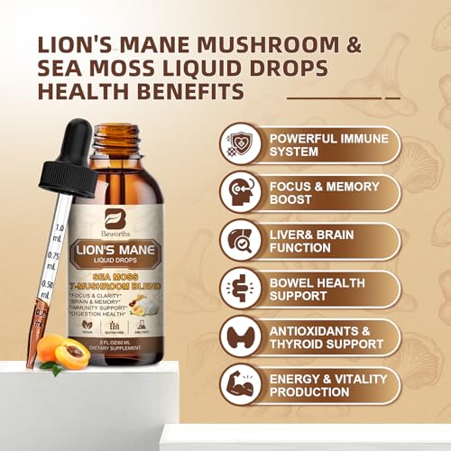 Mushroom drops for cognitive health