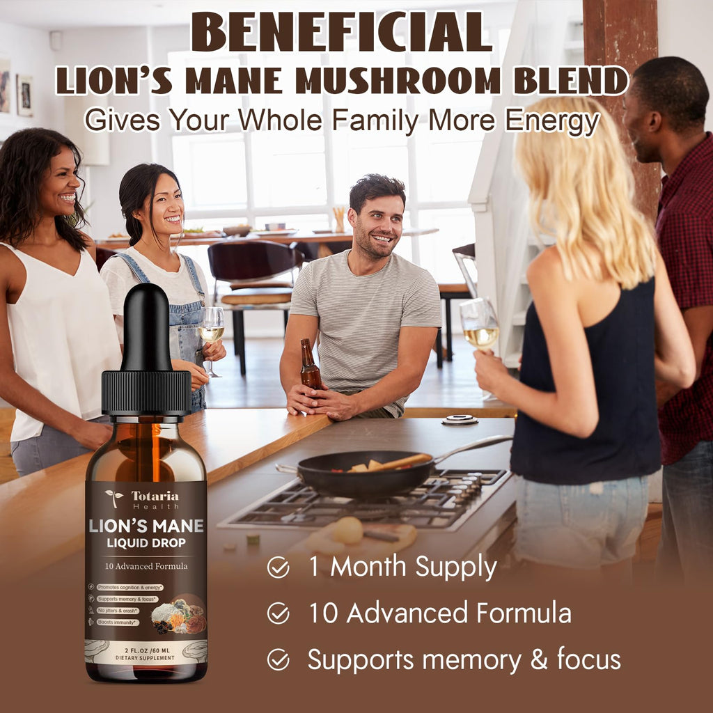 Mushroom drops for daily wellness