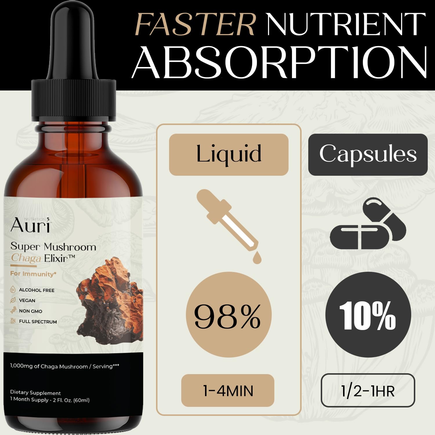 Mushroom elixir for everyday wellness