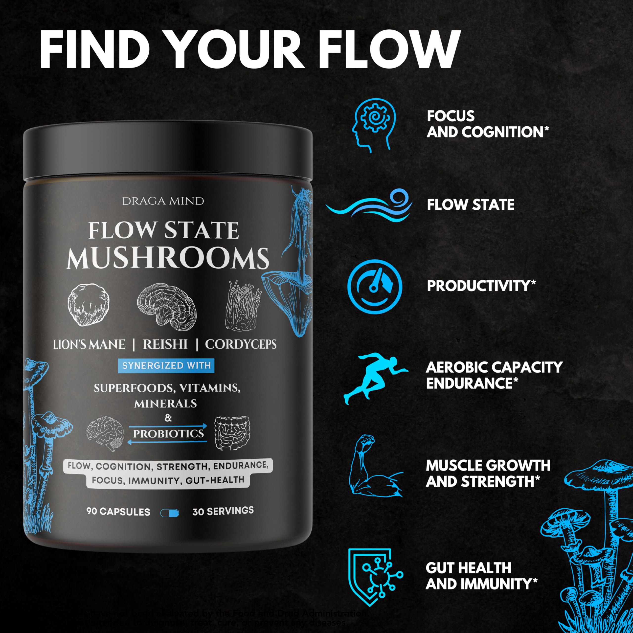 mushroom extract for cognitive support