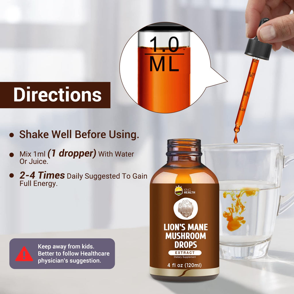 Mushroom extract for enhanced focus