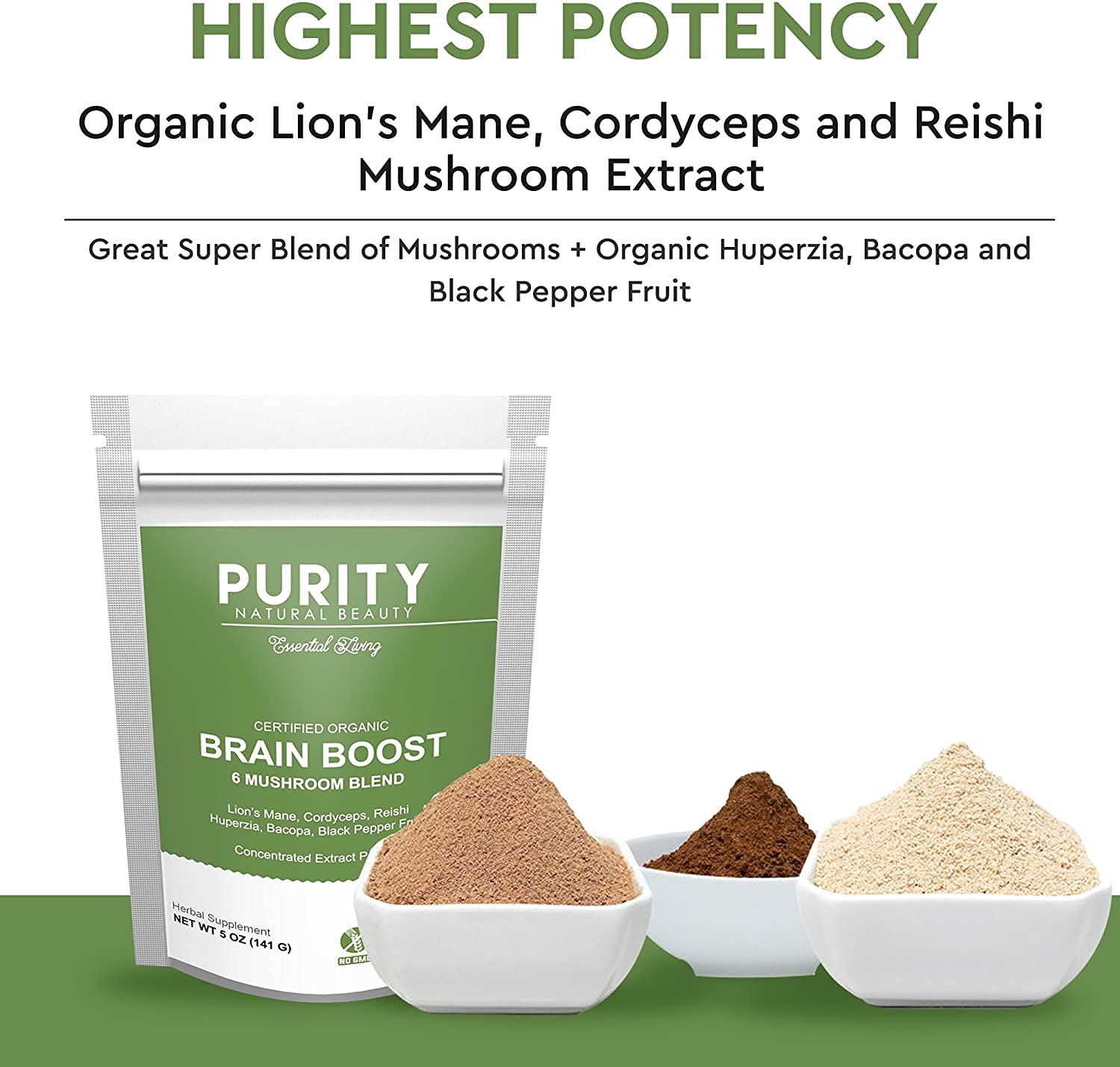 Mushroom extract for improved concentration