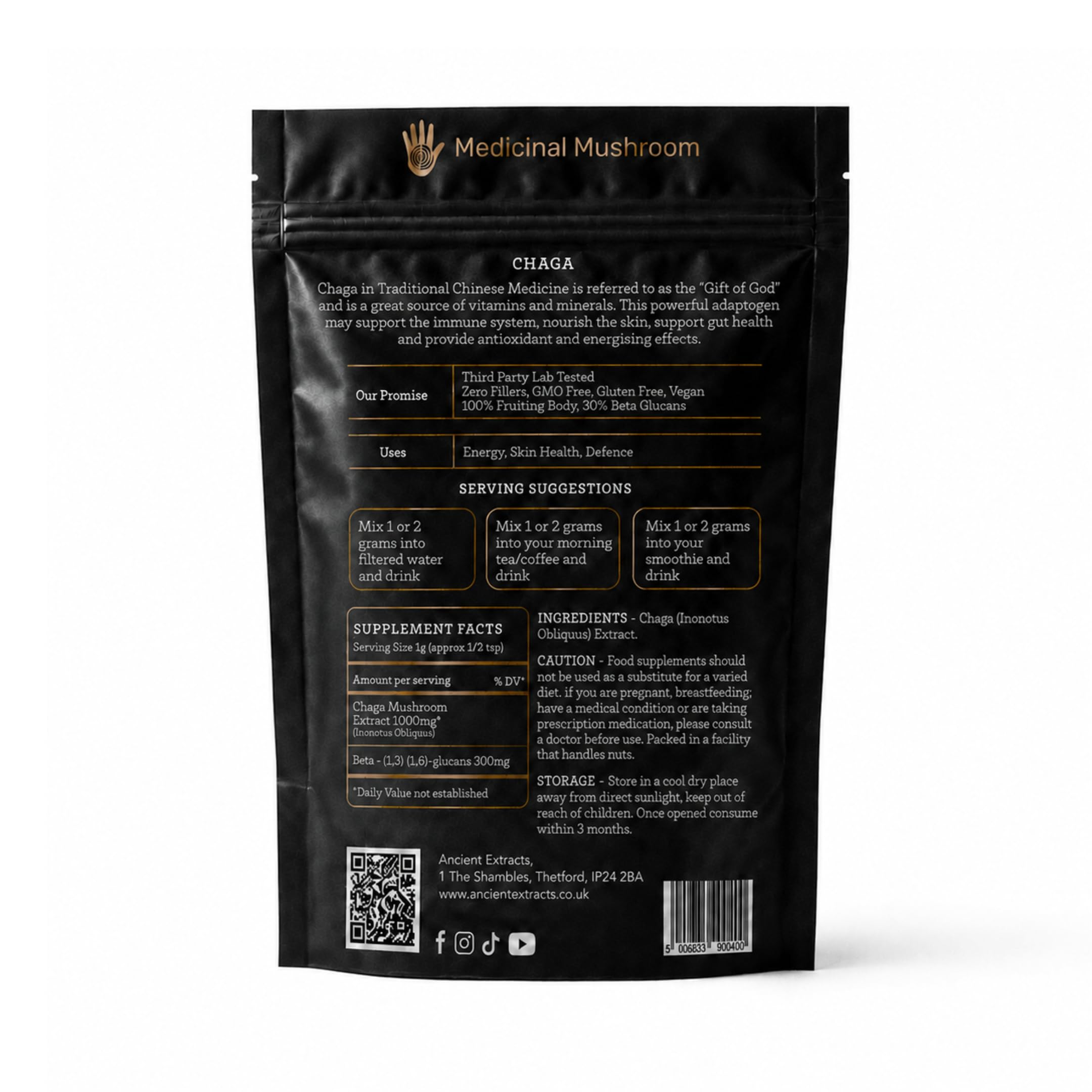 Mushroom extract for improved performance