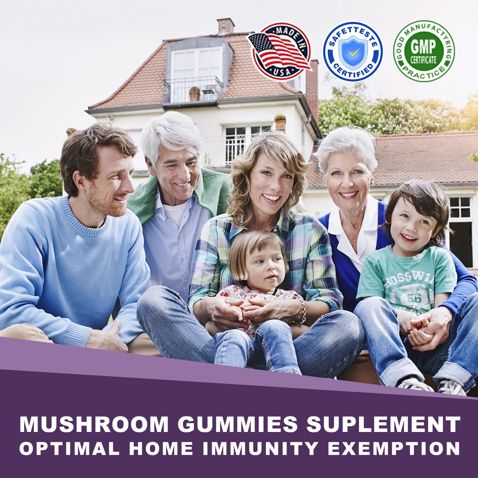 Mushroom extract gummies for energy boost