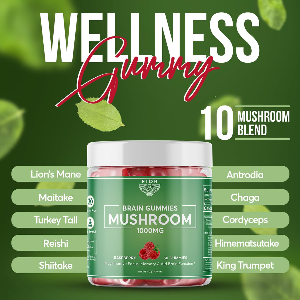 mushroom extract gummies for holistic health