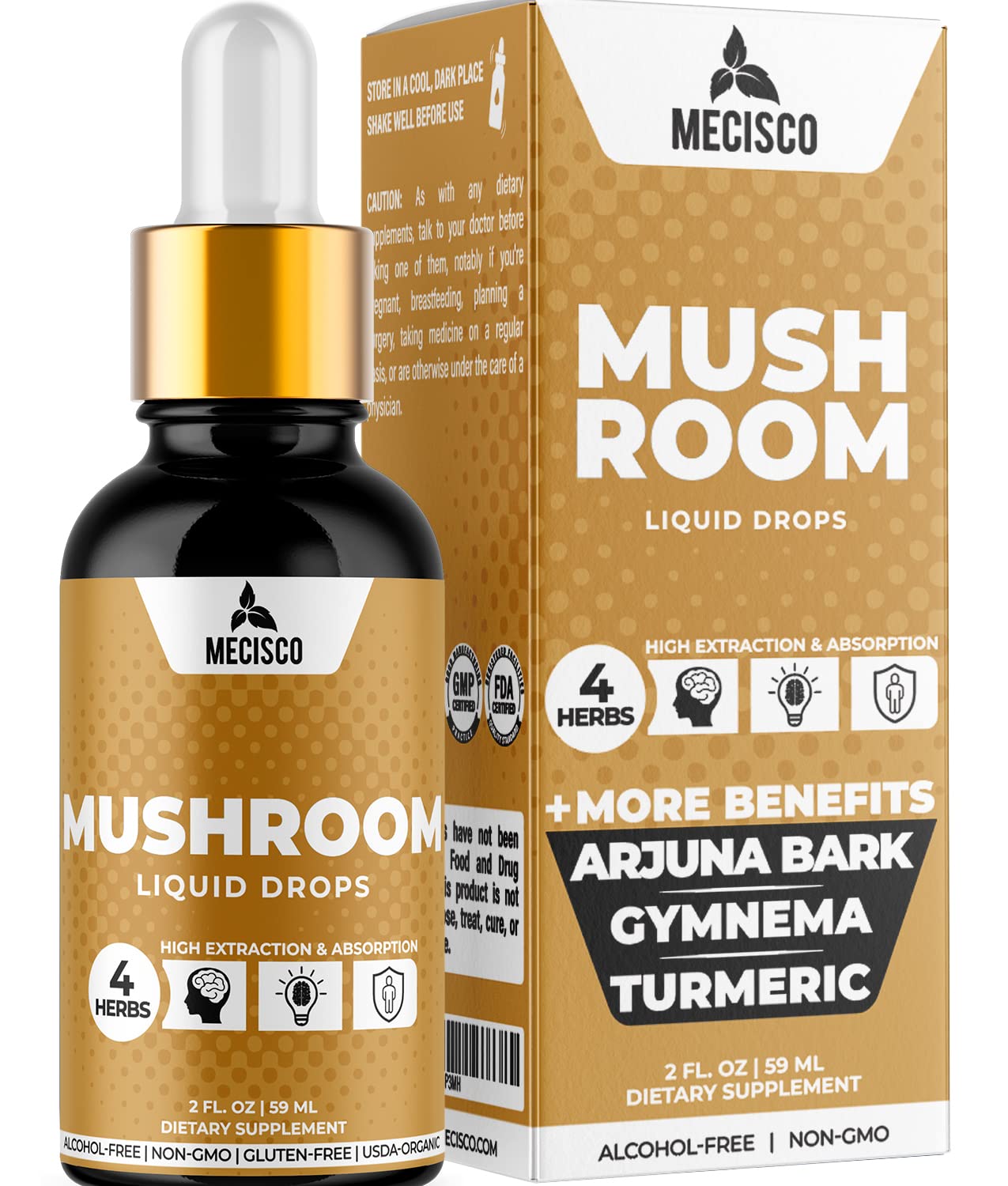 mushroom extract liquid drops for immunity