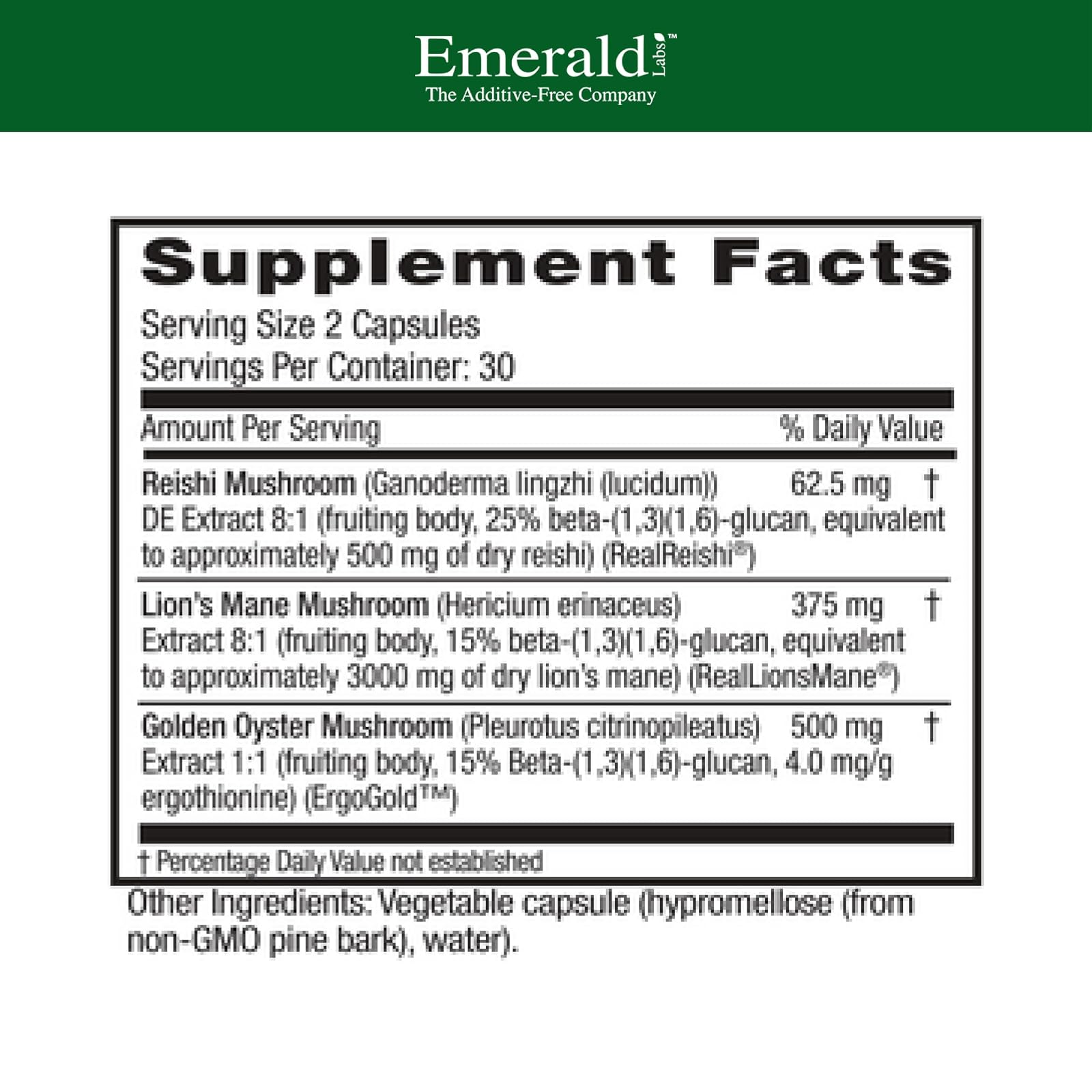 Mushroom focus supplement for clarity