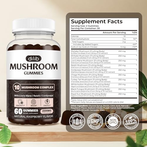 Mushroom gummies for busy lifestyles