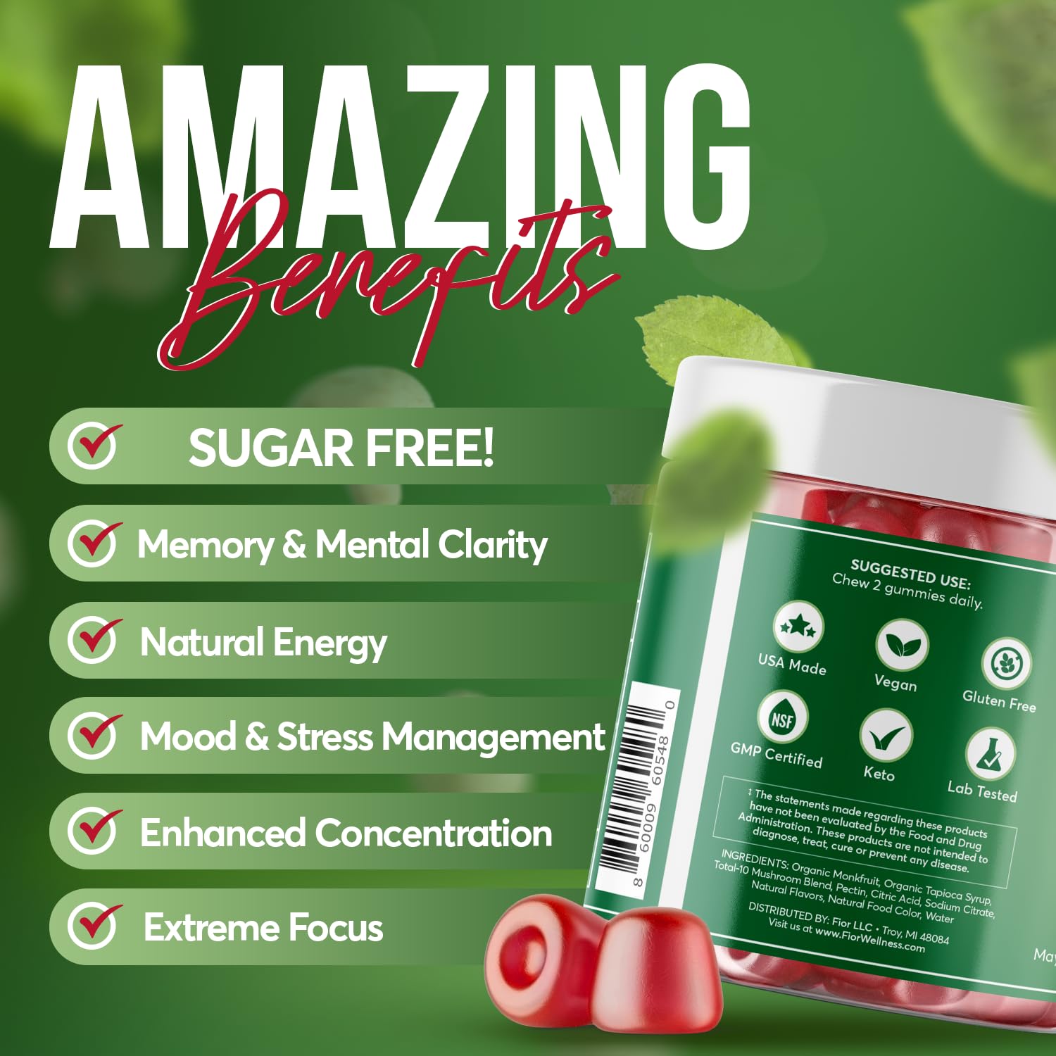 mushroom gummies for cognitive health