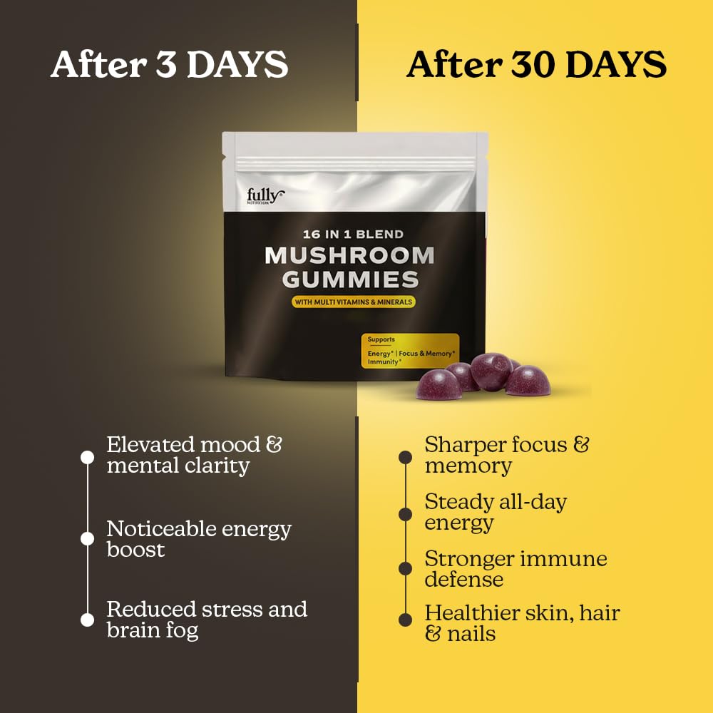 mushroom gummies for daily cognitive boost