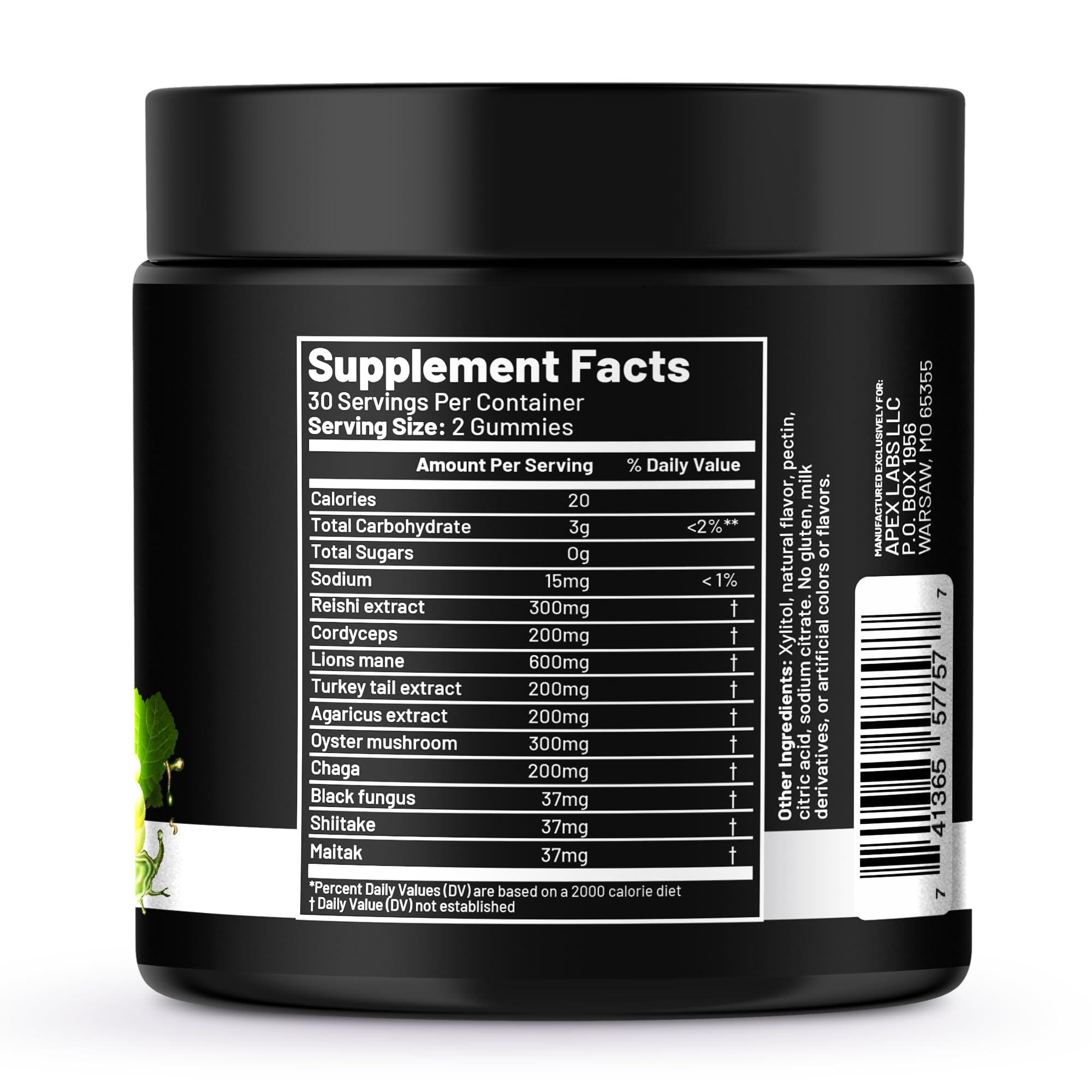 Mushroom gummies for daily vitality