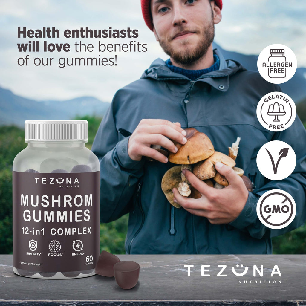 Mushroom gummies for daily wellness