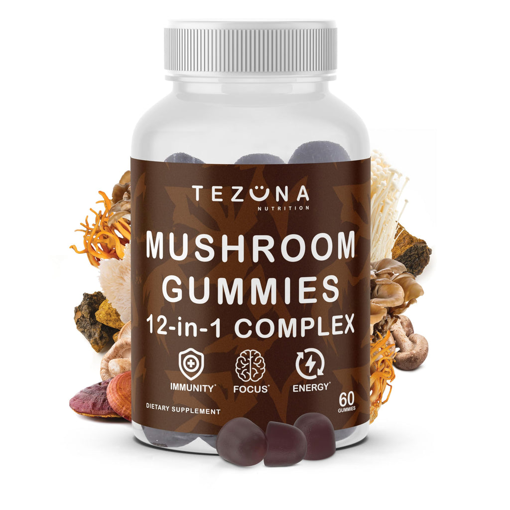 Mushroom gummies for enhanced focus