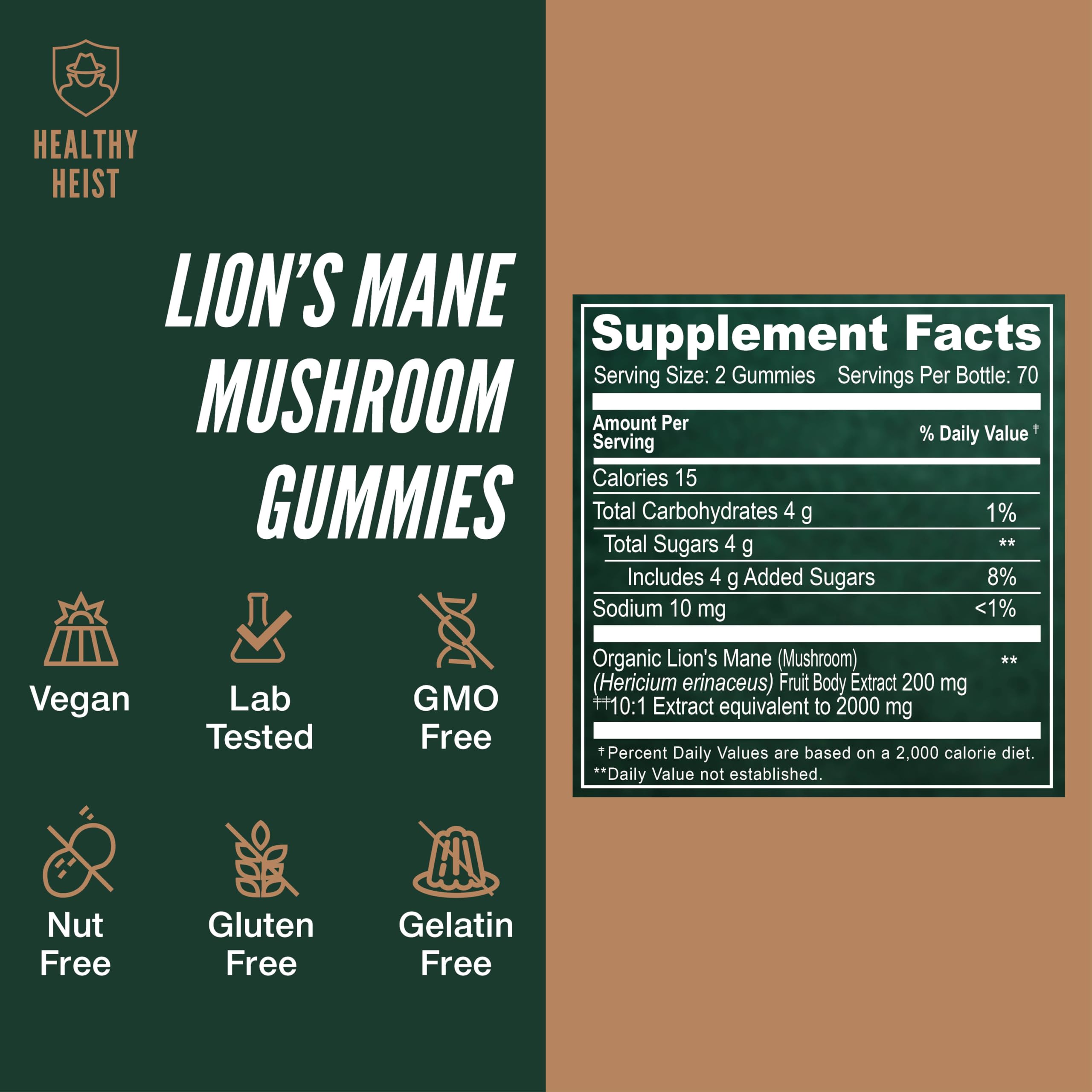 Mushroom gummies for enhanced mental clarity