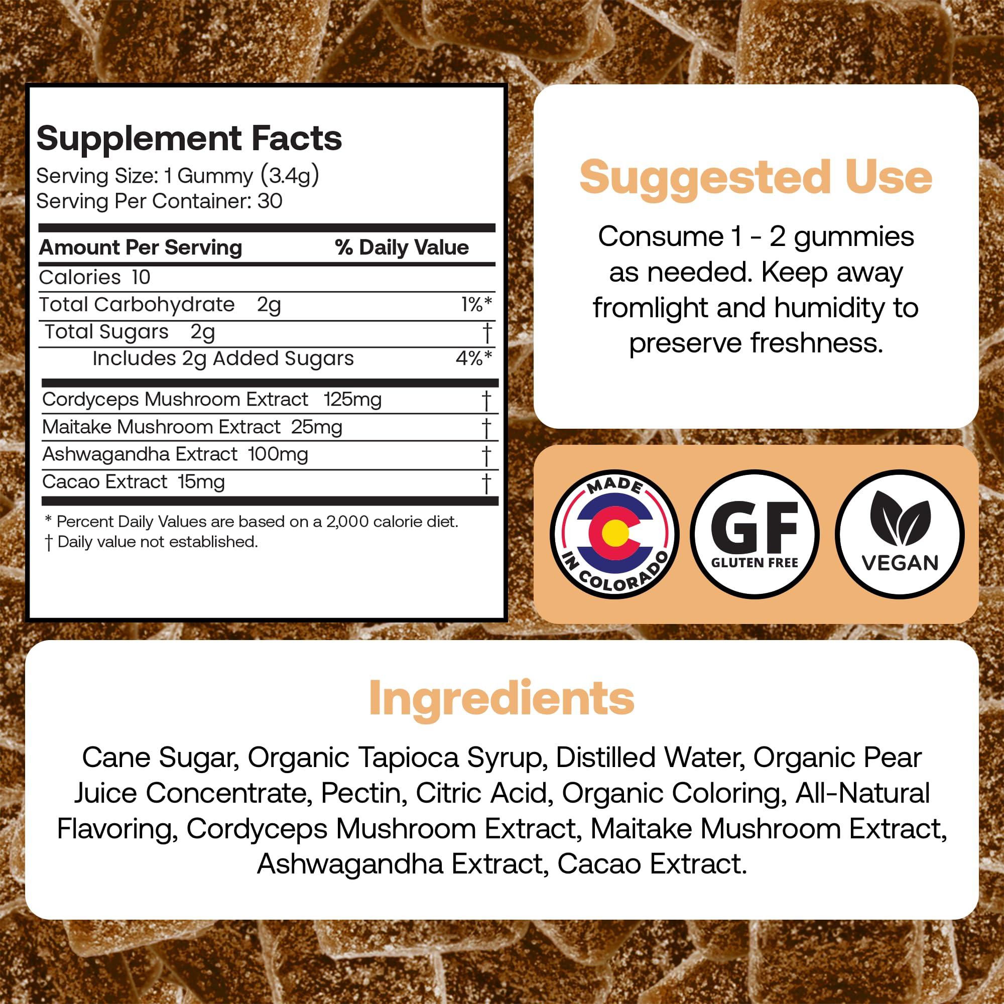 Mushroom gummies for everyday vitality