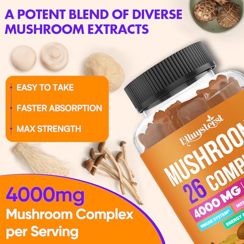 Mushroom gummies for holistic health