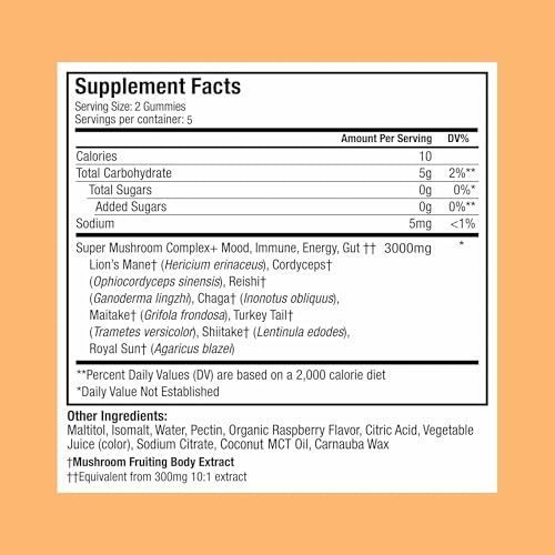 Mushroom gummies for immune support