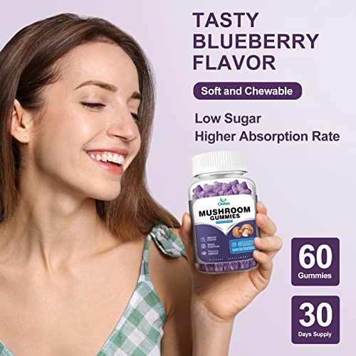 Mushroom gummies for mental clarity