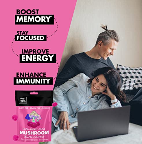 Mushroom gummies for mood enhancement