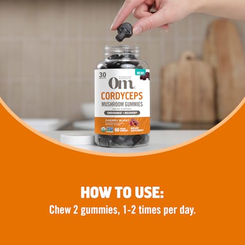 Mushroom gummies for post-exercise recovery