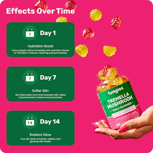 Mushroom gummies for radiant skin