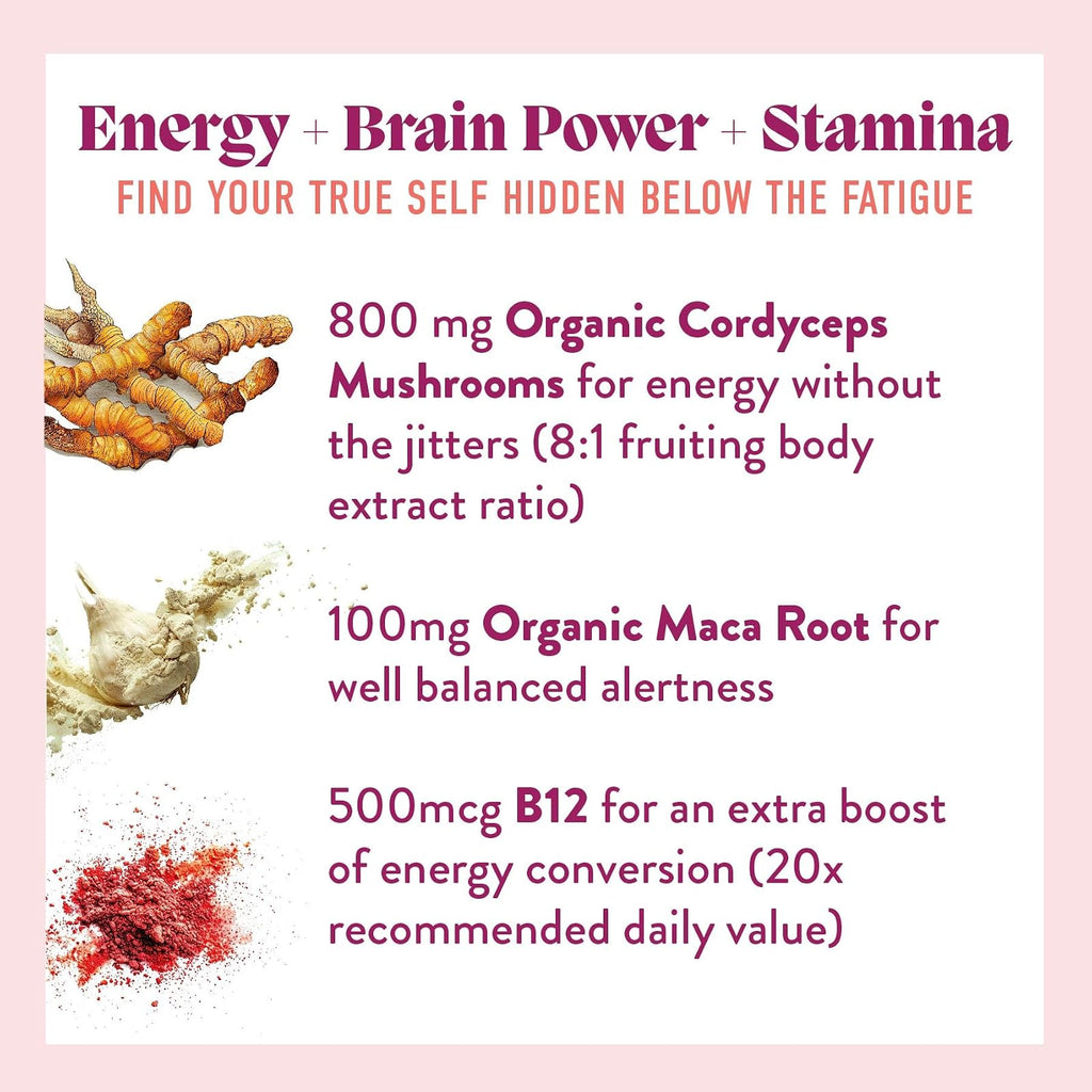 Mushroom gummies for stamina boost